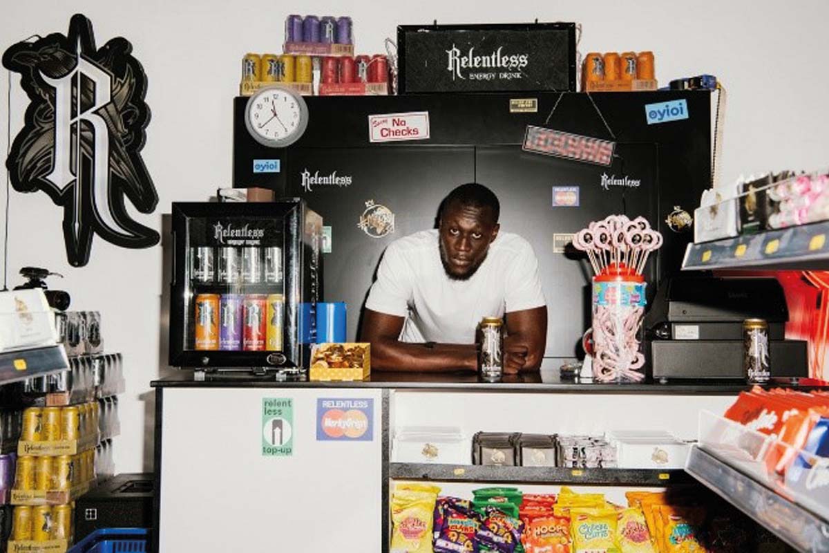 Stormzy fills his boots with Relentless | Scottish Grocer & Convenience ...